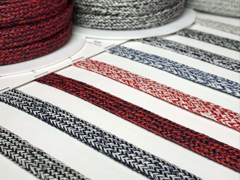 Flecked Flat Tubular Cord, 12mm – ALFA-G Haberdashery