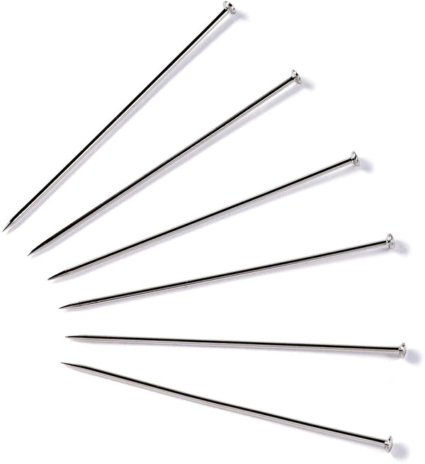 Prym steel pins 6 EF 0.60 x 30mm, 50g plastic box with pin cushion ...